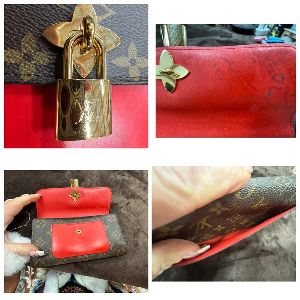 Louis Vuitton | Bags | Louis Vuitton Monogram Leather Wallet With Bold ...
